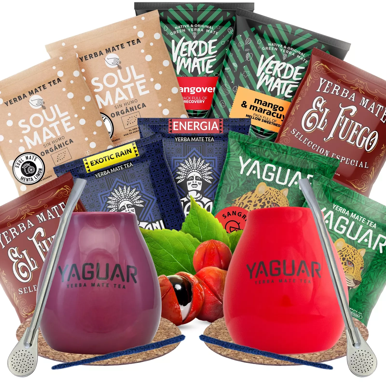 Yerba Mate Set mit vielen Sorten für ein Paar PREMIUM - Mate Tee Kaufen ...